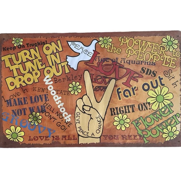 Accents | New Hippie Metal Peace Sign | Poshmark